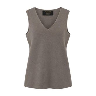 Gran Sasso V-Ausschnitt Strickware - - Knitwear - Damen - Grau - S