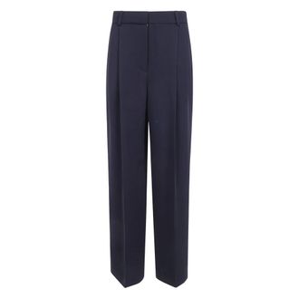 Toteme Pantalon Fluide &agrave; Double Plis - Femme - Pantalons - Noir - Taille: 40 FR
