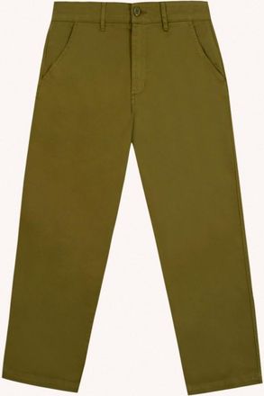 Faguo Chino kaki fonc&eacute; coton bio - BRIX REGULAR