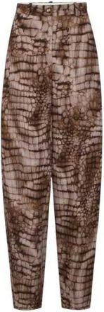 Elisabetta Franchi Femme, Pantalons, Multicolore, Taille: 40 FR Wide Pantalons
