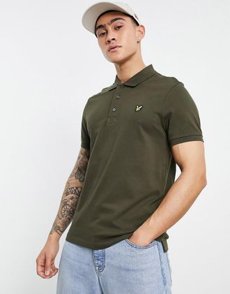Lyle & Scott Polohemd in Khaki-Gr&uuml;n