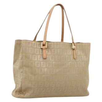 Fendi Pre-owned Zucchino Canvas Tote Bag - - Pre-owned - Damen - Beige - ONE SIZE