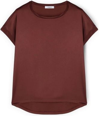 Motivi Femme, Tops, Brun, Taille: 38 FR T-shirt bi-mati&egrave;re