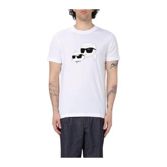 Karl Lagerfeld Choupette Print TShirt - - Tops - Herren - Wei&szlig; - XL