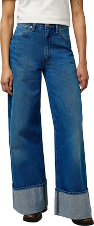 Wrangler Damen-Jeans Cuffed Trouser, Loose Fit, Loose Leg