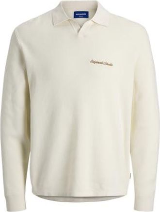 Jack & Jones Jornorrebro Light Knit Ls Polo Sn, Sel Marin, XL Homme
