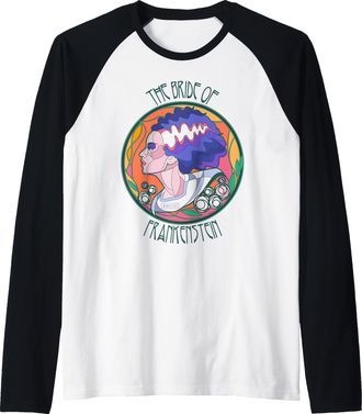 Universal Monsters Bride Stain Glass Side Profile Raglan