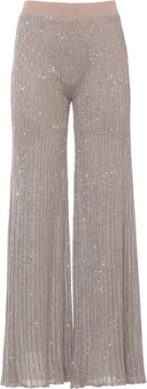 D.exterior Femme, Pantalons, Brun, Taille: 42 FR Wide Pantalons