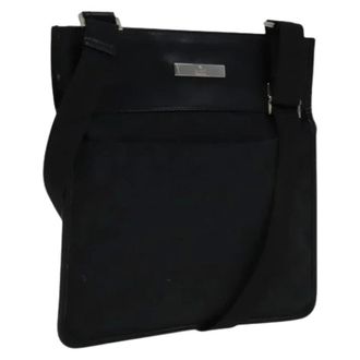 Gucci Sac bandouli&egrave;re en toile Pre-owned - Femme - Pre-owned - Noir - Taille: ONE Size