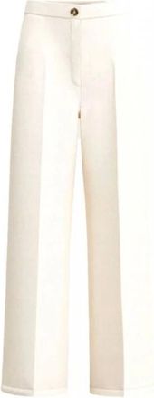 Marella Femme, Pantalons, Beige, Taille: 46 FR Wide Pantalons