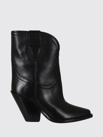 Isabel Marant Bottes texanes Leyane en cuir &agrave; talon haut &eacute;vas&eacute;