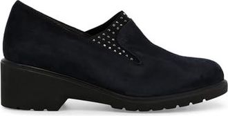 Melluso Mocassin Femme en Daim Bleu Marine r35738z 38.5