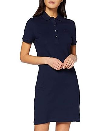 Lacoste Robe Slim Fit Femme, Marine, 42