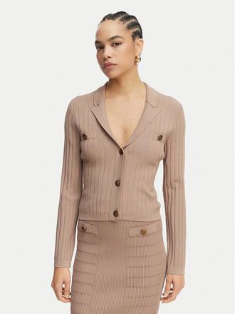 Guess Strickjacke W5YR11 Z0130 Beige Regular Fit
