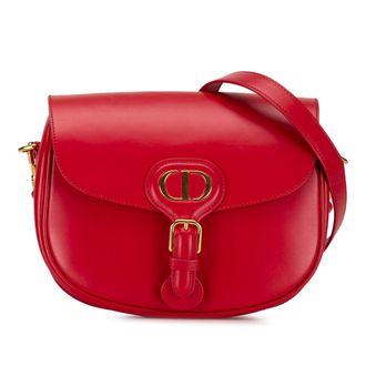 Dior Red Leather Medium Bobby Crossbody Bag