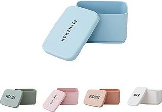 DESIGN LETTERS Boite a Gouter | Cadeau Homme & Noel Femme | Lunch Box Sans BPA/BPS | Boite a Gouter Enfant & Adultes | Lunch Box Micro ondable | Snack Box pour La Ma