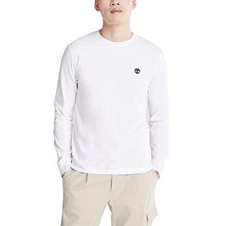 Timberland Dunstan River T-shirt &agrave; manches longues pour homme Blanc Code TB0A2BQ3100, Blanc, Medium
