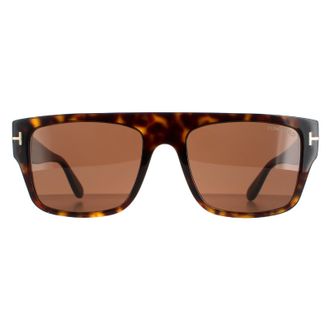 Tom Ford Lunettes de soleil Tom Ford Dunning FT0907 52E Havana Shiny Brown