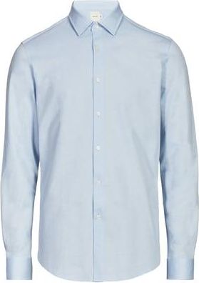 Calvin Klein rechtes Baumwollhemd - Blau