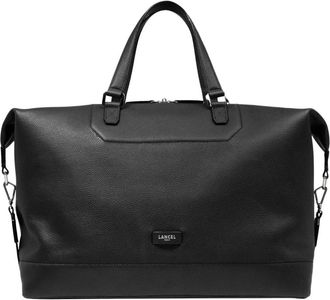 Lancel unisex, Sacs, Noir, Taille: ONE Size Sac de voyage en cuir grainé avec compartiments