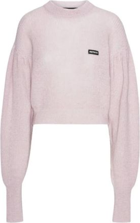 Rotate Rotate Birger Christensen, Femme, Pulls, Rose, Taille: 36 FR Jersey corto punto