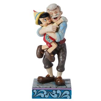 Enesco Disney Traditions Gepetto and Pinocchio Figurine, Height 18cm