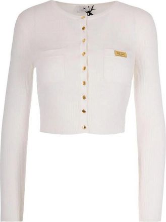 Elisabetta Franchi Pull Col Rond - Cr&egrave;me