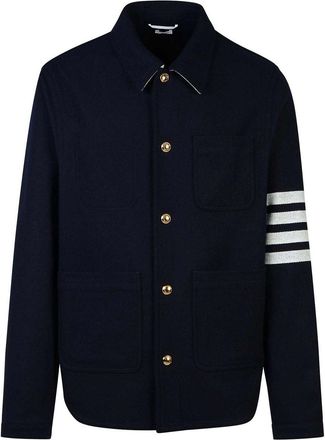 Thom Browne Casualjacke - Dunkelblau
