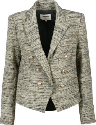 L'agence Femme, Vestes, Vert, Taille: 40 FR Giacca Stondata