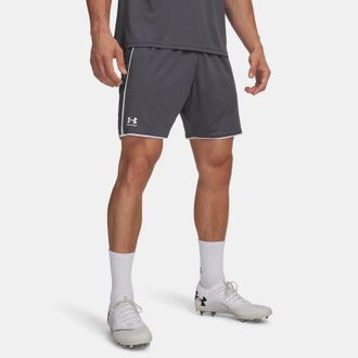 Under Armour Challenger Train Shorts f&uuml;r Herren Castlerock / Wei&szlig; XXL
