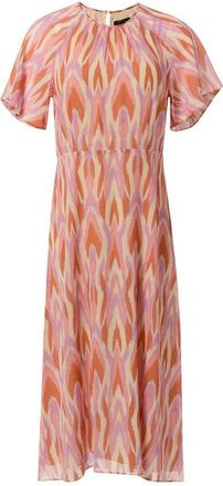 Comma Midikleid Kleid Maxi-Kleid aus Chiffon