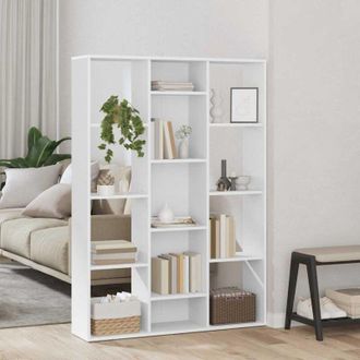 vidaXL S&eacute;parateur de pi&egrave;ce/Biblioth&egrave;que Blanc 100x24x140 cm