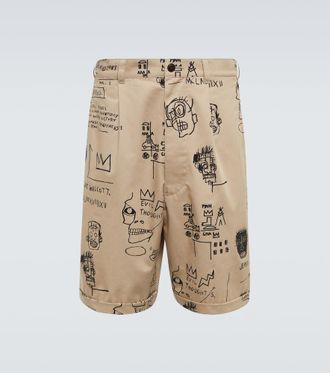 Junya Watanabe X Basquiat Shorts aus Baumwolle