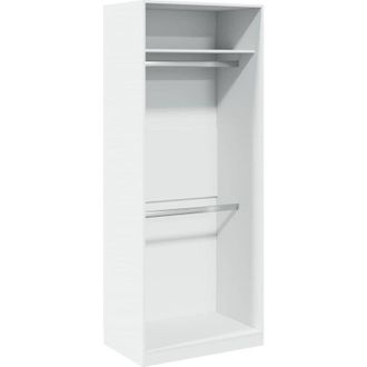 vidaXL Vidaxl - Kleiderschrank Wei&szlig; 80x50x200 cm Holzwerkstoff