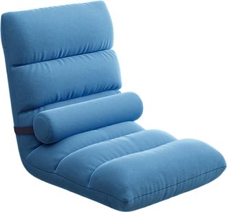 Generic Verstellbarer Bodenstuhl mit R&uuml;ckenst&uuml;tze - leichte und tragbare Liege f&uuml;r Gaming Lesen Meditation - verformungsbest&auml;ndige Sitze am Erker