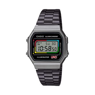 Casio Uhr Casio Vintage Maxi X Uno A168WEUC-1AER Schwarz