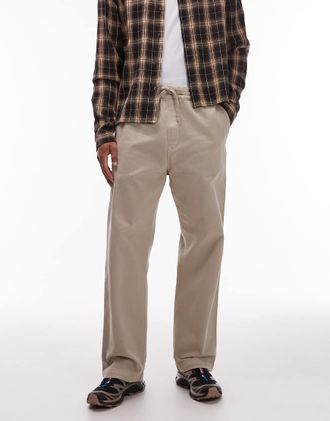 Carhartt Work in Progress Floyde - Pantalon décontracté à enfiler - Beige-Neutre