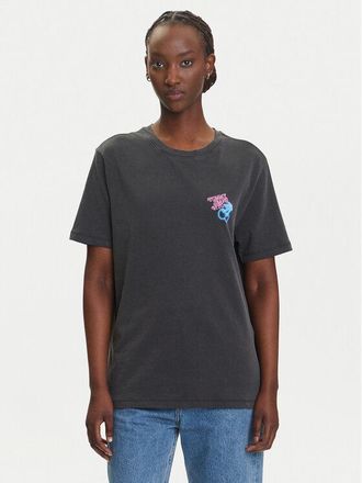 Tommy Jeans T-Shirt Neon DW0DW21358 Grau Relaxed Fit