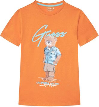Guess T-Shirt L6GI09 K8HM4 Orange Regular Fit