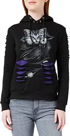 Spiral Bright Eyes Femme Sweat-Shirt à Capuche Noir XL 100% Coton Regular/Coupe Standard