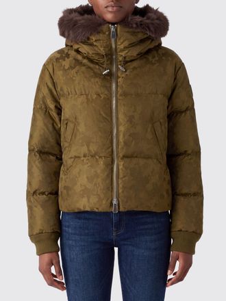 Pinko Doudoune courte en nylon &agrave; imprim&eacute; camouflage avec capuche