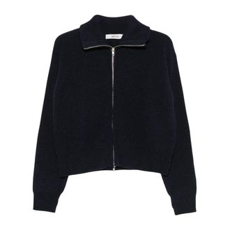 Jucca Rei&szlig;verschluss-Strickjacke - - Knitwear - Damen - Blau - S