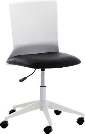 Clp B&uuml;rostuhl Apolda I Kunstleder I Stoff I Ergonomischer Schreibtischstuhl I Stuhl mit Kunststoffgestell, Farbe:schwarz, Material:Kunstleder