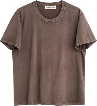 Our Legacy Femme, Tops, Brun, Taille: 38 FR T-Shirt Classique