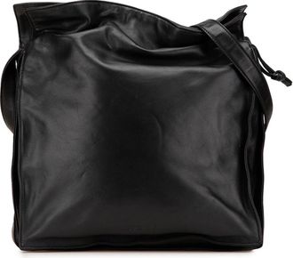 Loewe Hobo Bags - Nappa Flamenco Drawstring Crossbody - Gr. unisize - in Schwarz - für Damen