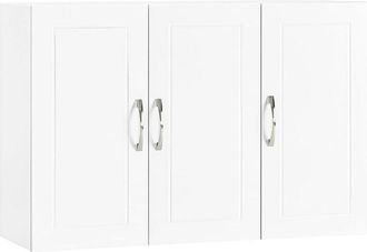 SoBuy FRG231-L-W H&auml;ngeschrank Badschrank mit zwei T&uuml;ren K&uuml;chenschrank Medizinschrank Wandschrank Badm&ouml;bel Wei&szlig; bht ca. 90x60x30cm - Sobuy
