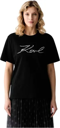 Karl Lagerfeld Damen, Oberteile, Schwarzk, MGr&ouml;&szlig;e