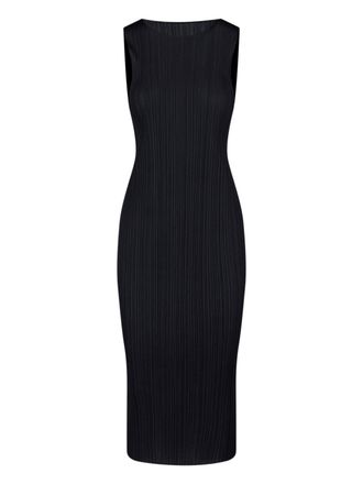Pleats Please Issey Miyake Plissiertes Midikleid