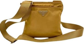 Prada unisex, Pre-owned, Beige, Taille: ONE Size Sac bandouli&egrave;re en nylon Pre-owned