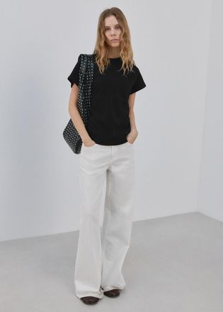 Mango T-shirt coton manches courtes noir - Femme - XXS - MANGO